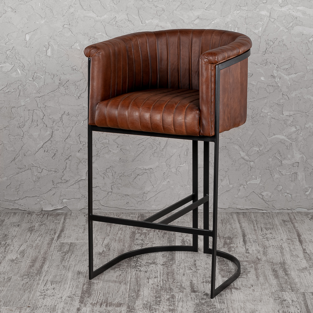 Барный стул Decor-of-today 2079, черный/коричневый