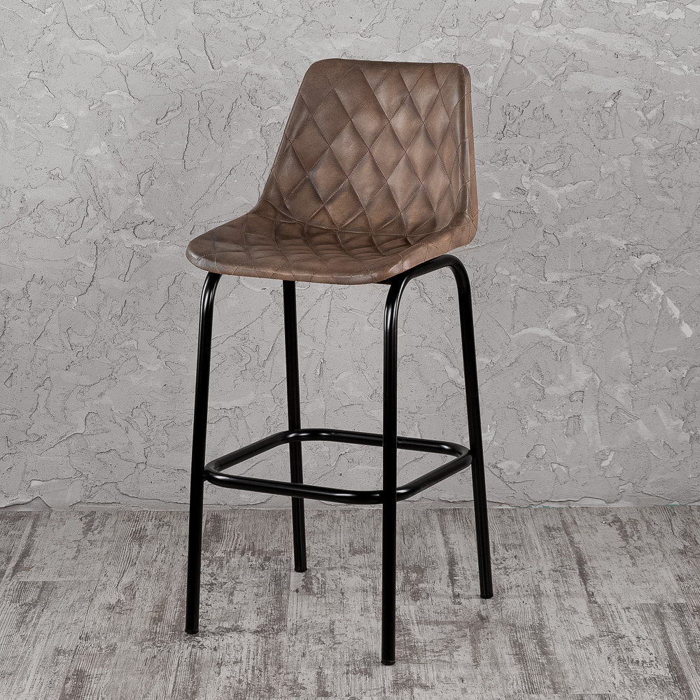 Барный стул Decor-of-today 1870, черный/коричневый