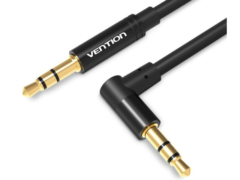 Кабель AUX Vention Jack 3.5mm M/Jack 3.5mm 50cm Black BAKBD-T