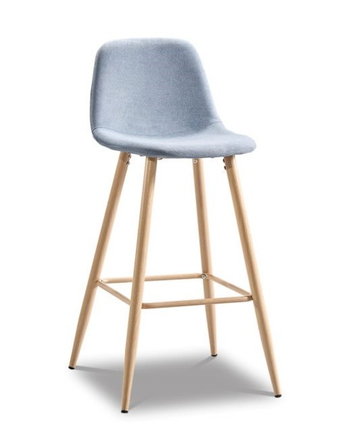 Барный стул ESF 350B 350BголубойTD3052-4/дерево, натуральный/голубой