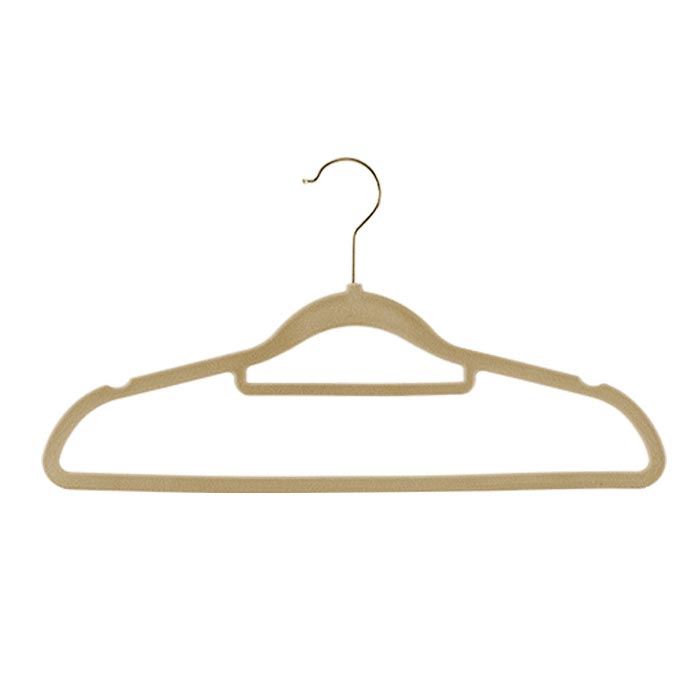 Набор вешалок для одежды Jeko&Jeko Non-slip Flocking Hanger Beige 10 шт