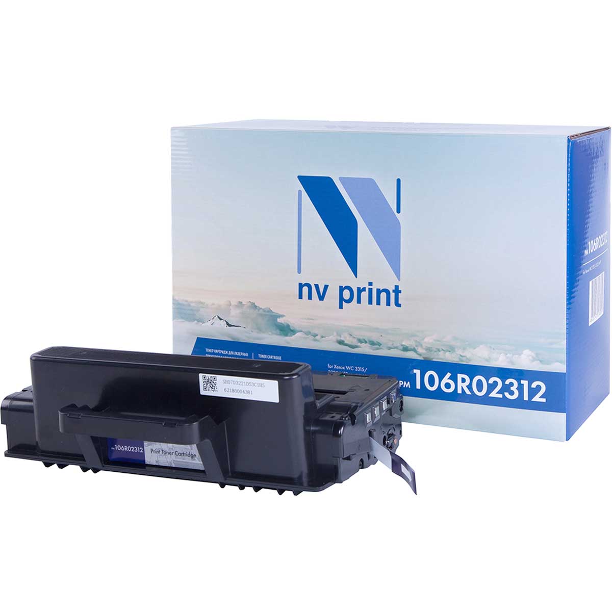 Картридж для лазерного принтера NV Print 106R02312, Black