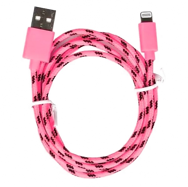 Кабель SmartBuy USB — 8-pin для Apple (iK-512n) розовый