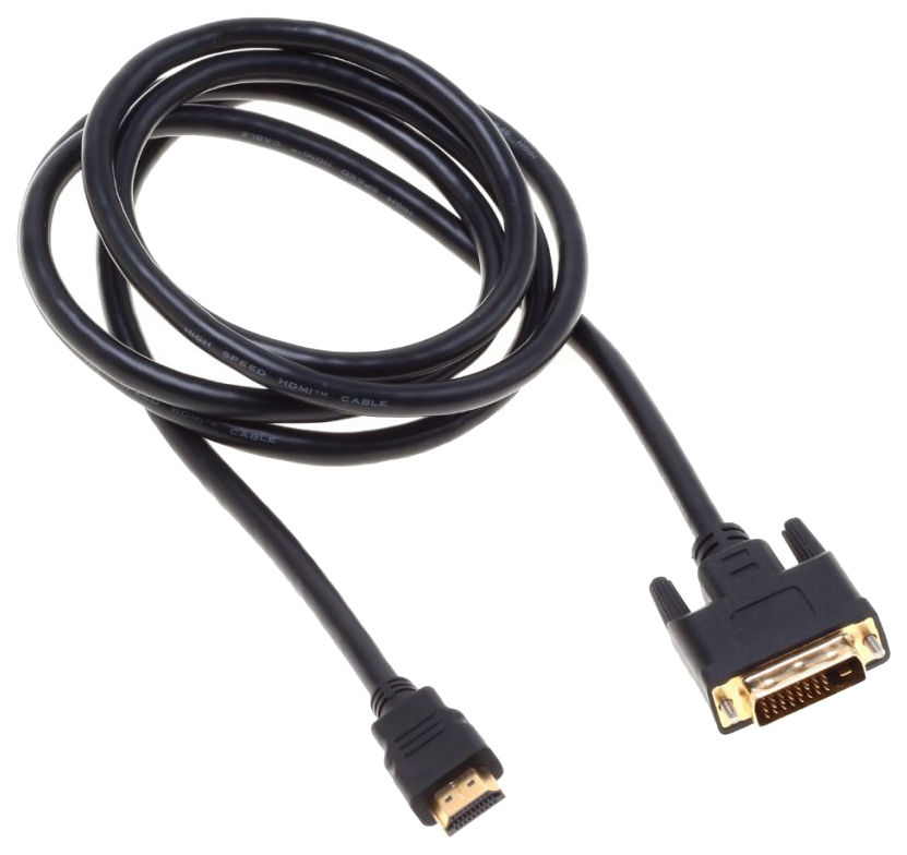 Кабель BURO HDMI-DVI, M-M 1,8м Black