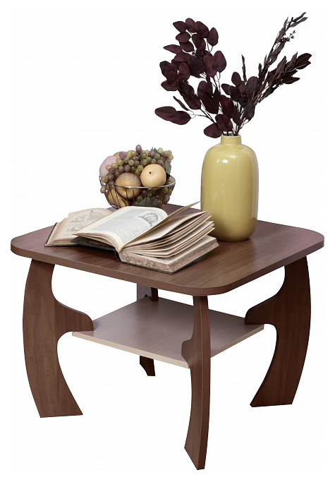 Журнальный столик Олимп-мебель Маджеста-5 70х70х52,2 см, ясень шимо тёмный-светлый