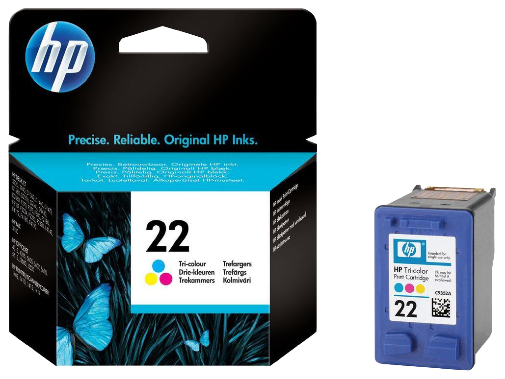 Картридж для струйного принтера HP 22 (C9352AE) цветной, оригинал