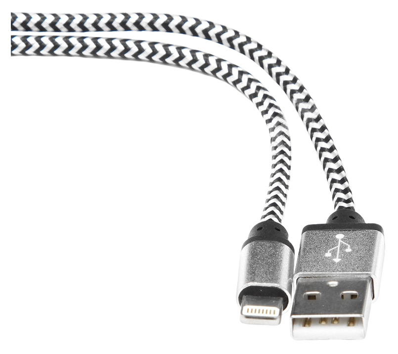 Кабель Gembird "Cablexpert CC-mUSB2sr" USB2,0 USB A-microB, серебр,-черный (1,0м)