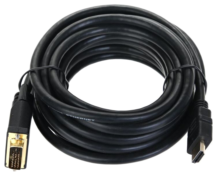 Кабель TV-COM HDMI-DVI-D, M-M 5м Black (LCG135E-5M)