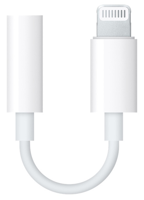 Переходник для наушников Apple Lightning - Jack 3.5