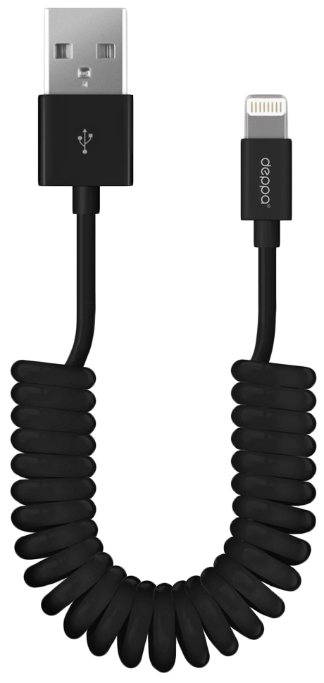 Кабель Deppa 72121 Lightning 1,2м Black