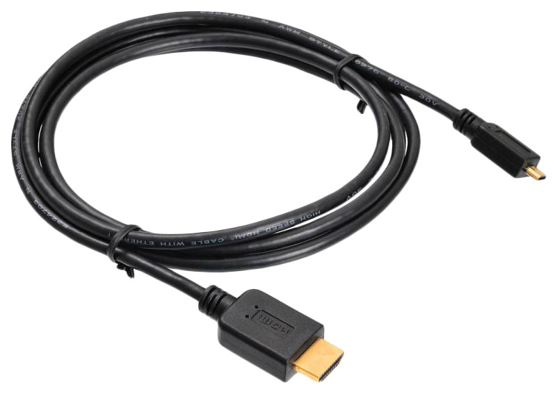 Кабель BURO HDMI - Micro HDMI, 1,8м Black (817227)