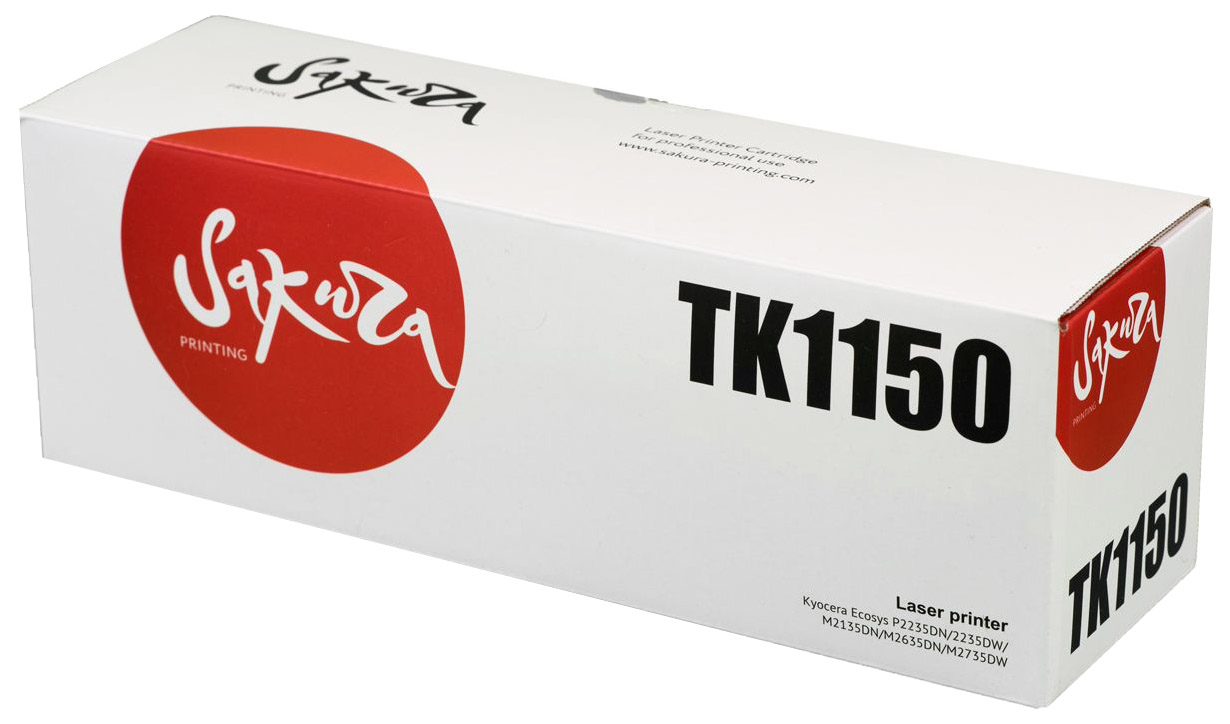 Картридж для лазерного принтера Sakura TK1150, черный