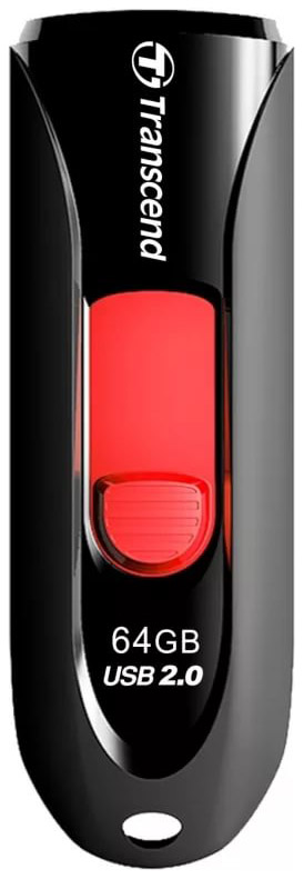 Флешка Transcend JetFlash 590 64ГБ Red/Black (TS64GJF590K)