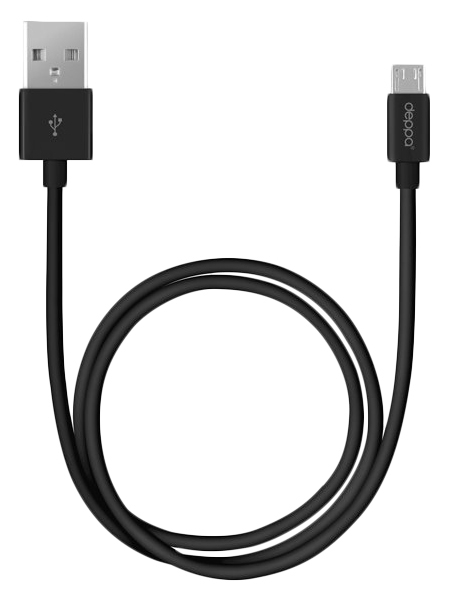 Кабель Deppa 72103 microUSB 1,2м Black