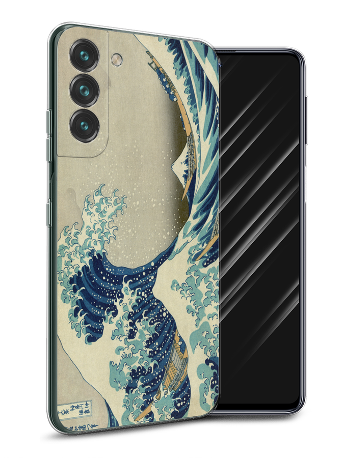 Чехол Awog на Samsung Galaxy S22 / Самсунг S22 "Большая волна в Канагаве"
