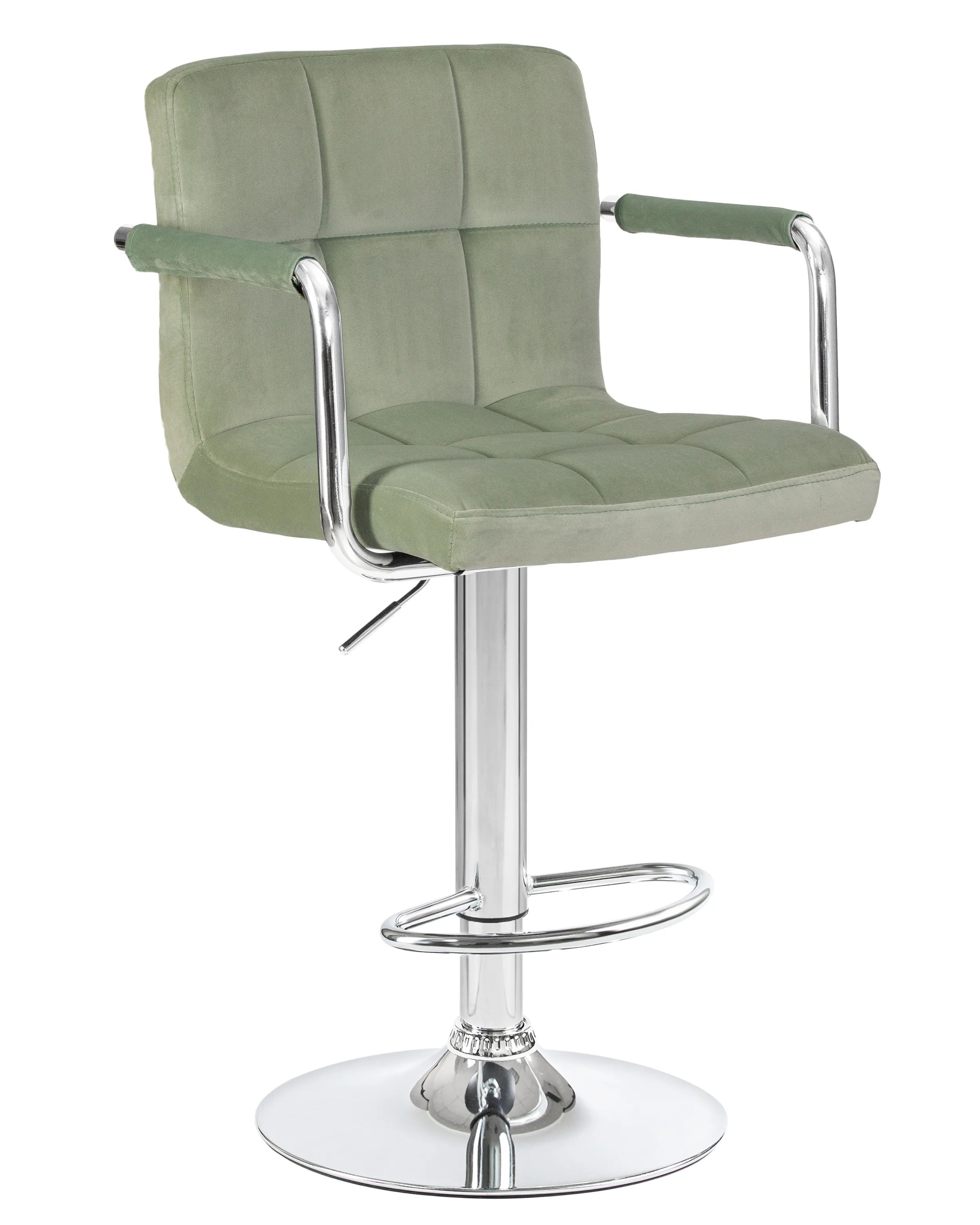 Барный стул Лого-М KRUGER ARM D0000000000000004901, хром/мятный