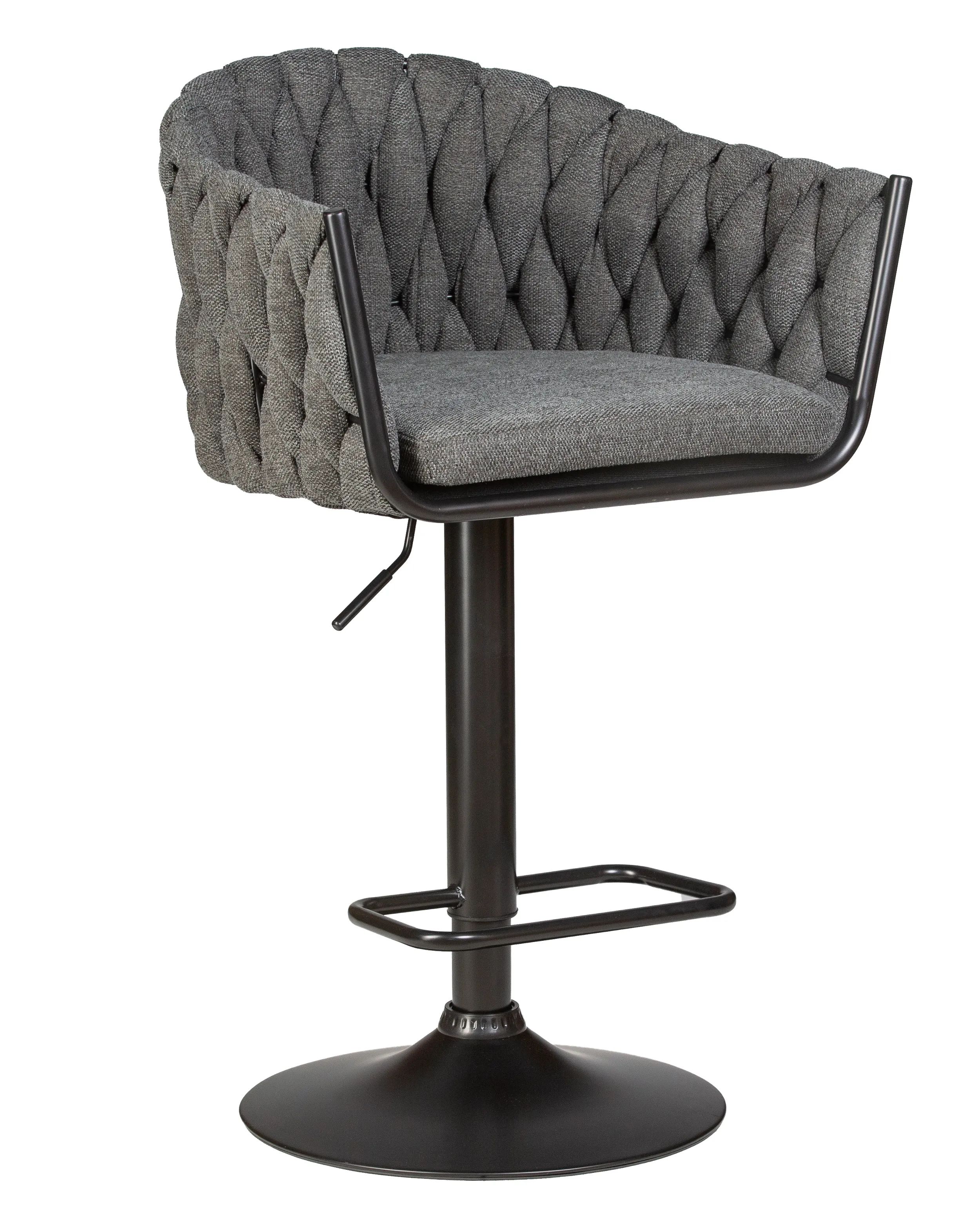 Барный стул Лого-М LEON D0000000000000004016, черный/графитовый