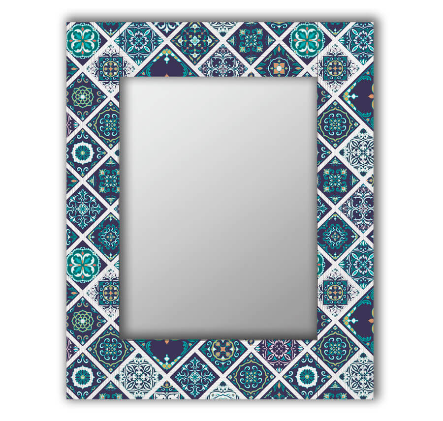 Зеркало настенное Дом Корлеоне Португальская плитка 04-0108-65х80 65х80 см, уф печать