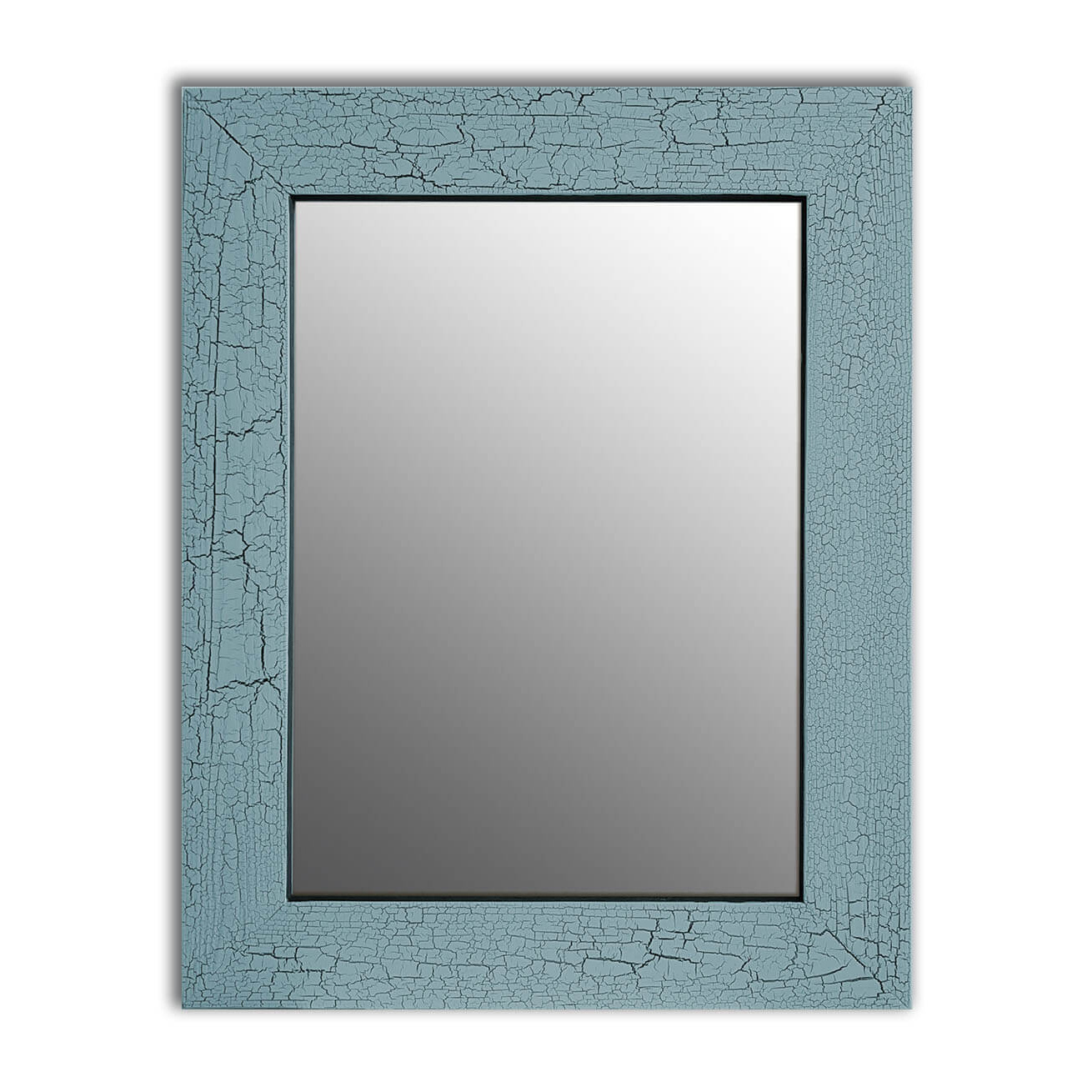 Настенное зеркало Кракелюр Голубой 04-0123-50х65 Дом Корлеоне