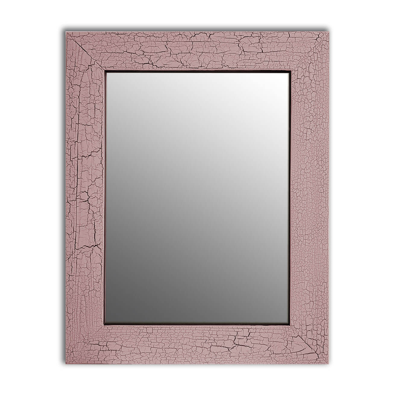 Настенное зеркало Кракелюр Розовый 04-0125-50х65 Дом Корлеоне