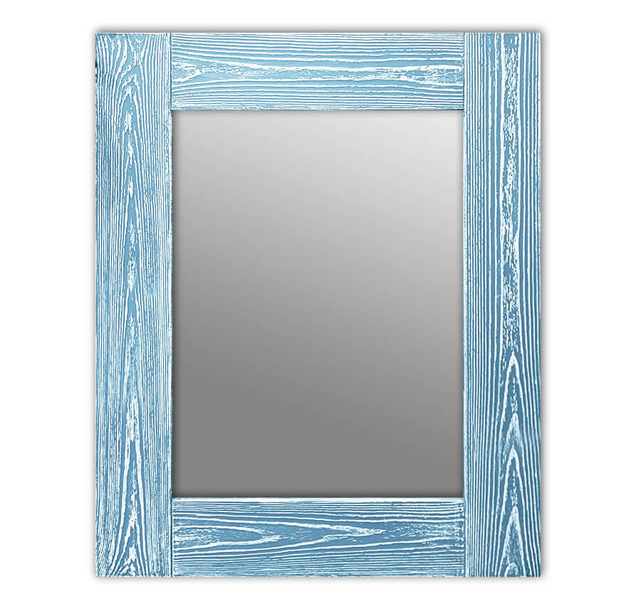 Зеркало настенное Дом Корлеоне Шебби Шик Голубой 04-0237-80х80 80х80 см, уф печать