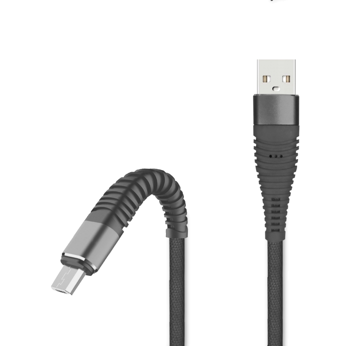 Кабель Jet.A JA-DC27 USB2.0/microUSB 2m Grey