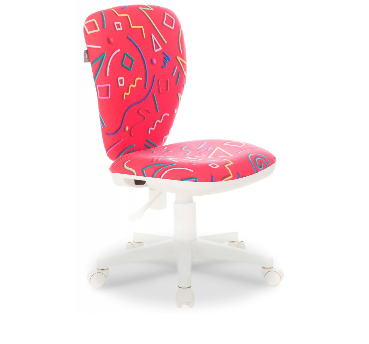 Кресло детское Бюрократ KD-W10, обивка: ткань, цвет: малиновый