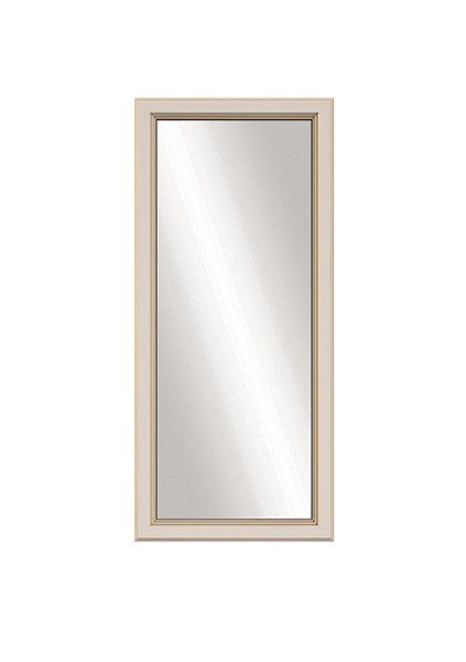 Настенное зеркало КУРАЖ Зеркало над тумбой Сиена Бодега белый, патина золото