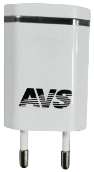 Сетевое зарядное устройство AVS UT-711, 1xUSB, 1,2 A, (A78022S) white