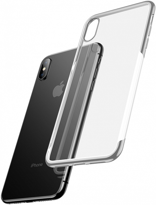 Чехол Baseus Shining (ARAPIPH65-MD0S) для iPhone Xs Max (Silver)