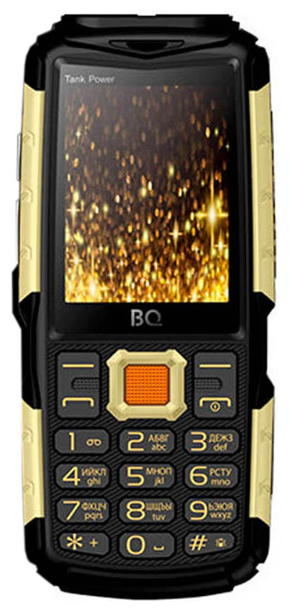 Мобильный телефон BQ 2430 Tank Power Black/Gold