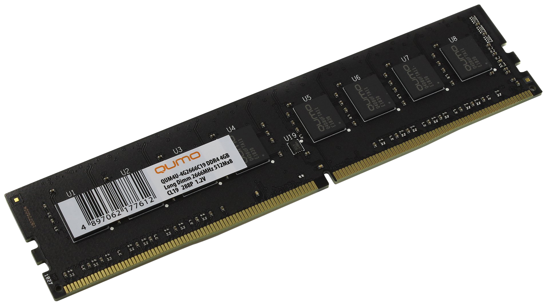 Оперативная память QUMO 4Gb DDR4 2666MHz (QUM4U-4G2666C19)
