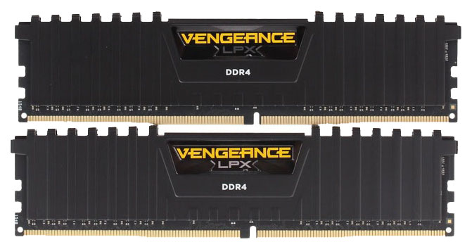 Оперативная память Corsair 16Gb DDR4 2666MHz (CMK16GX4M2A2666C16) (2x8Gb KIT)