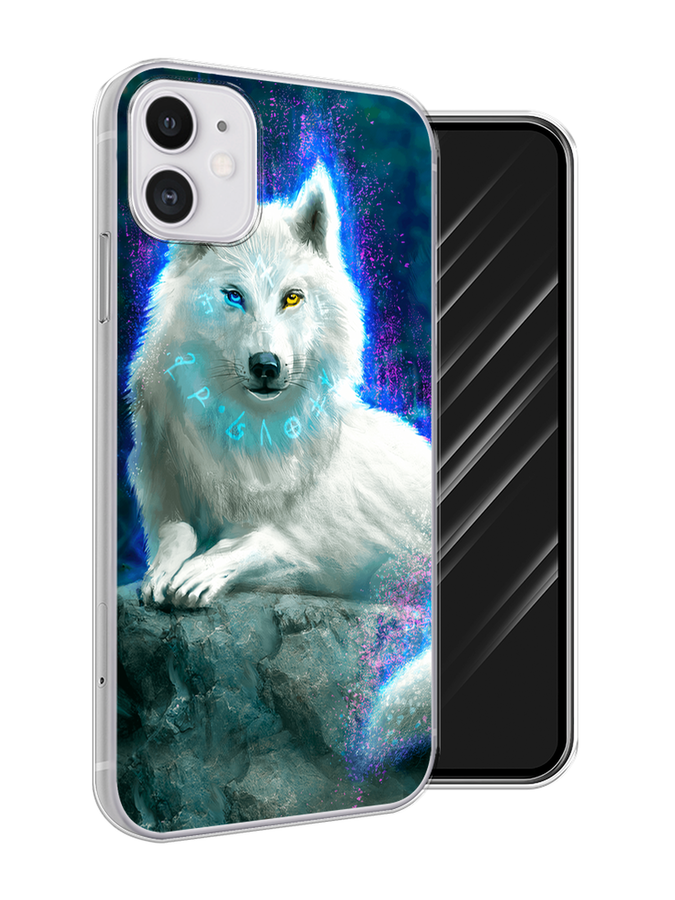 Чехол Awog на Apple iPhone 11 / Айфон 11 "Белоснежный волк"