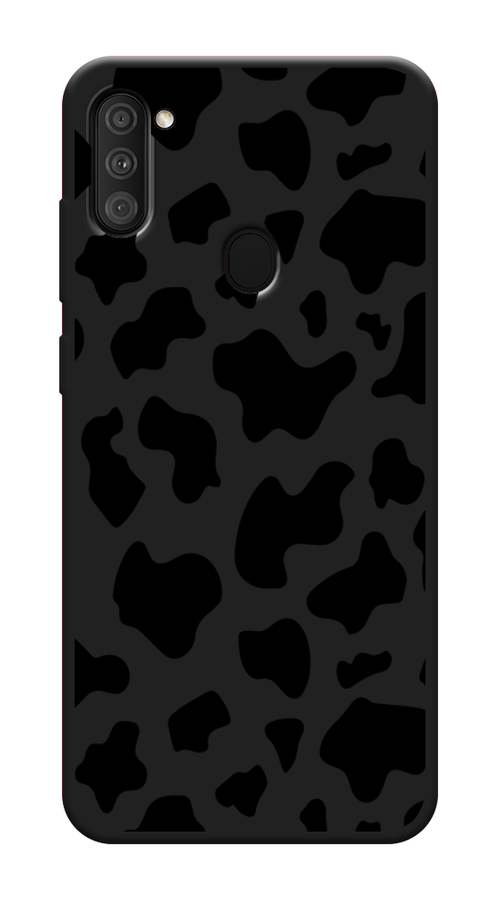 Чехол Awog на Samsung Galaxy A11 / Самсунг A11 "Пятна коровы черные"