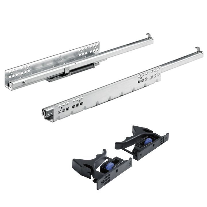 Комплект направляющих Hettich Quadro 25 с доводчиком Silent System, NL500