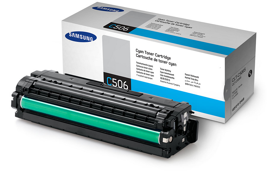 Картридж для лазерного принтера Samsung CLT-C506S, голубой, оригинал