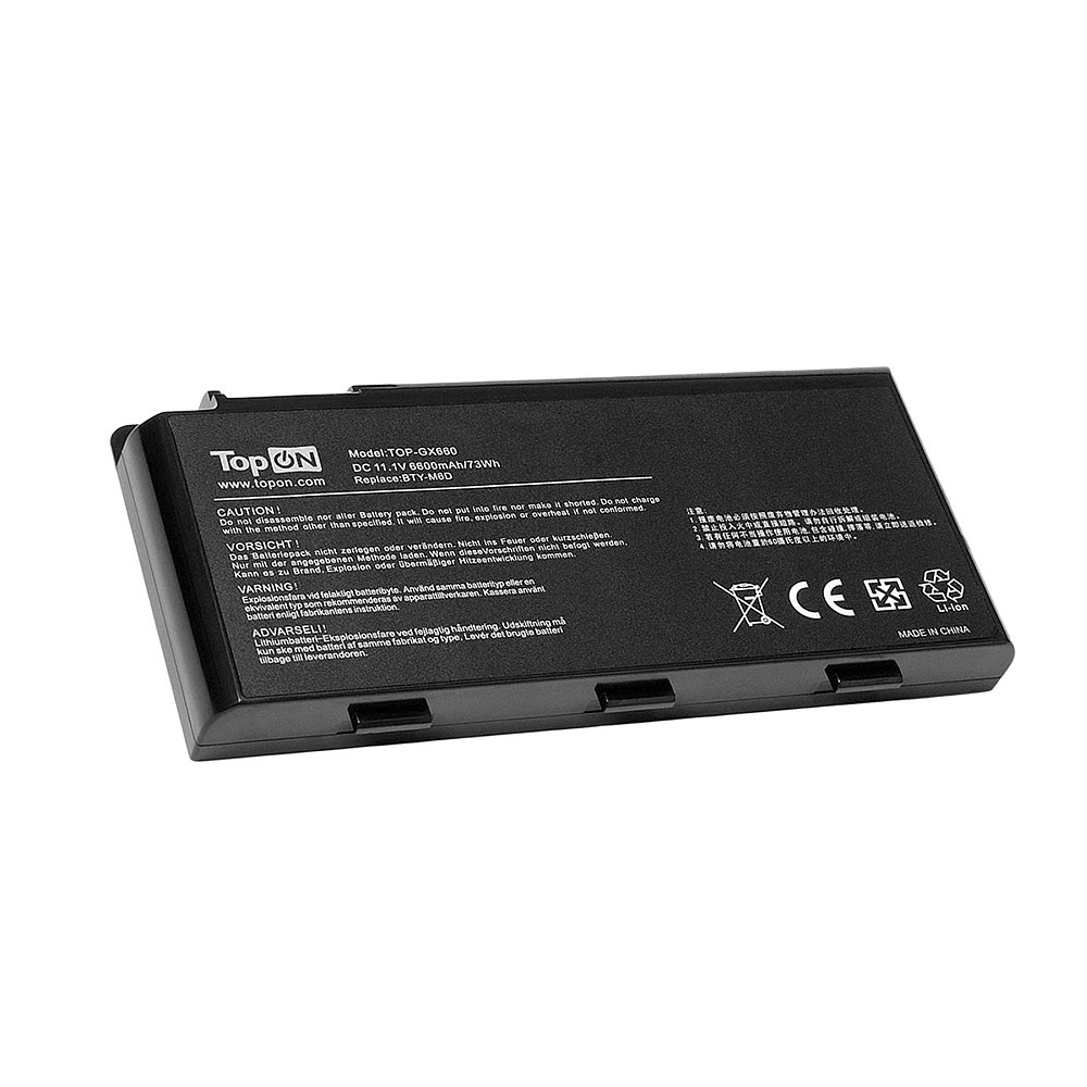 Аккумулятор для ноутбука MSI Erazer X6811, GX680, GX780, GT660, GT780 Series