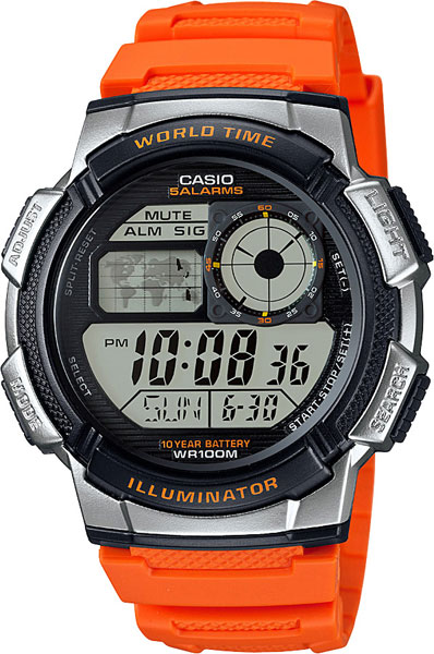 Наручные часы электронные мужские Casio Illuminator Collection AE-1000W-4B