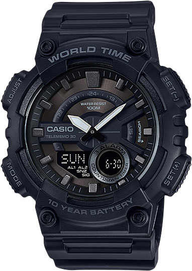 Наручные часы кварцевые мужские Casio Collection AEQ-110W-1B