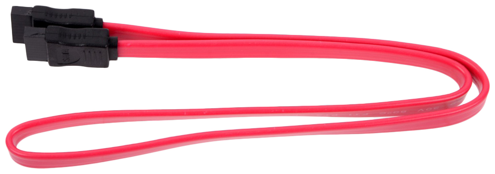 Кабель Orient SATA 7 pin-SATA 7 pin, M-M 0,5м Red (C909)