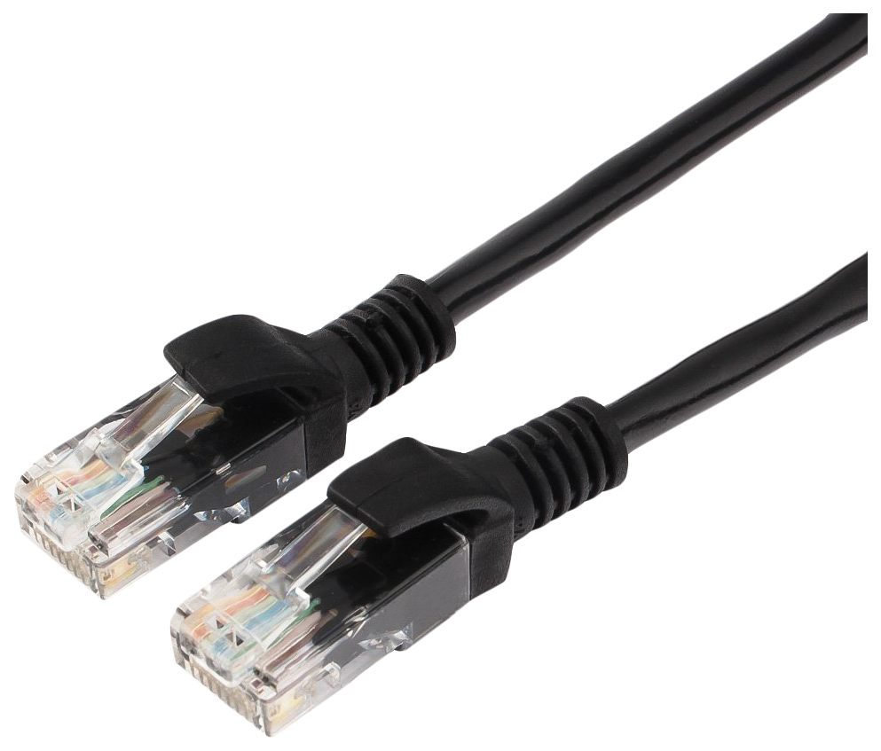 Кабель Cablexpert RJ45-RJ45, M-M 5м Black (PP12-5M/BK)