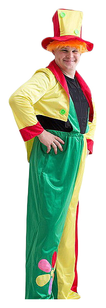 Костюм карнавальный мужской Клоун Бока 1588 разноцветный 50-54 RU