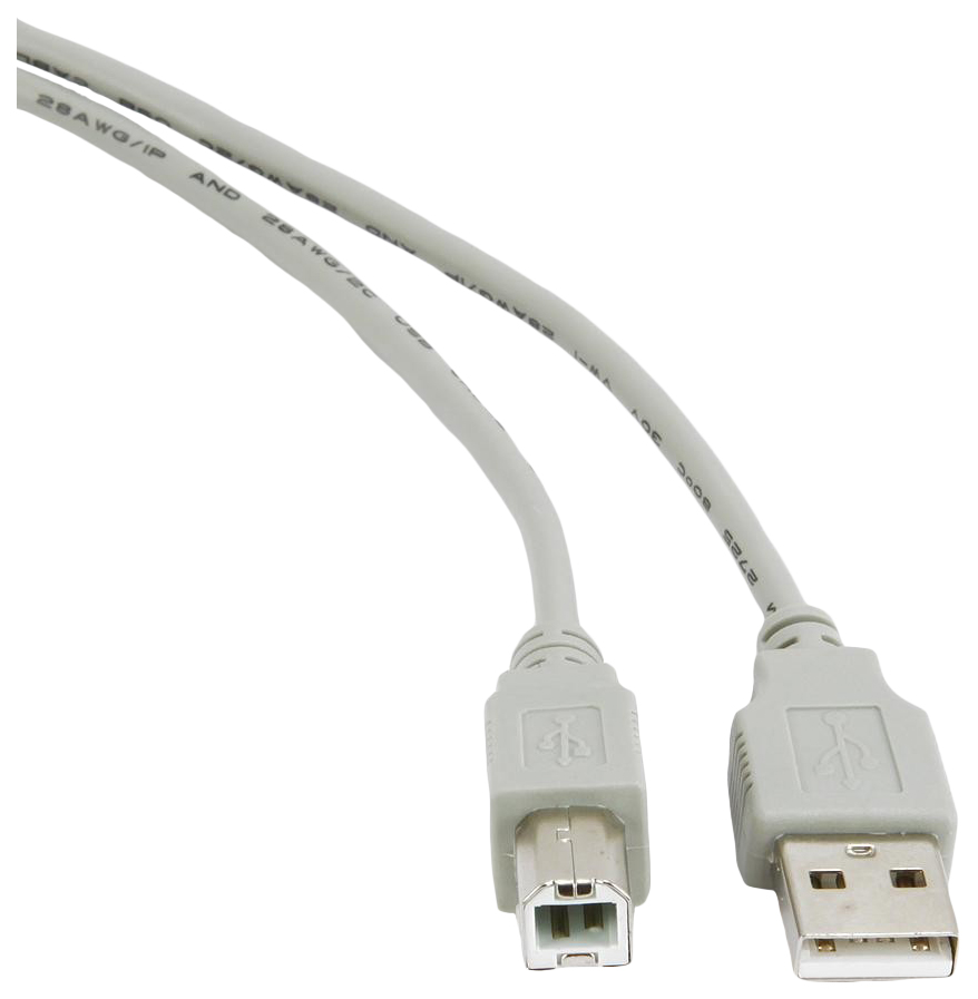 Кабель Gembird USB A-USB B, M-M 3м White (CC-USB2-AMBM-10)