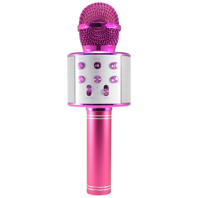 Микрофон-колонка NoBrand WS-858 Pink