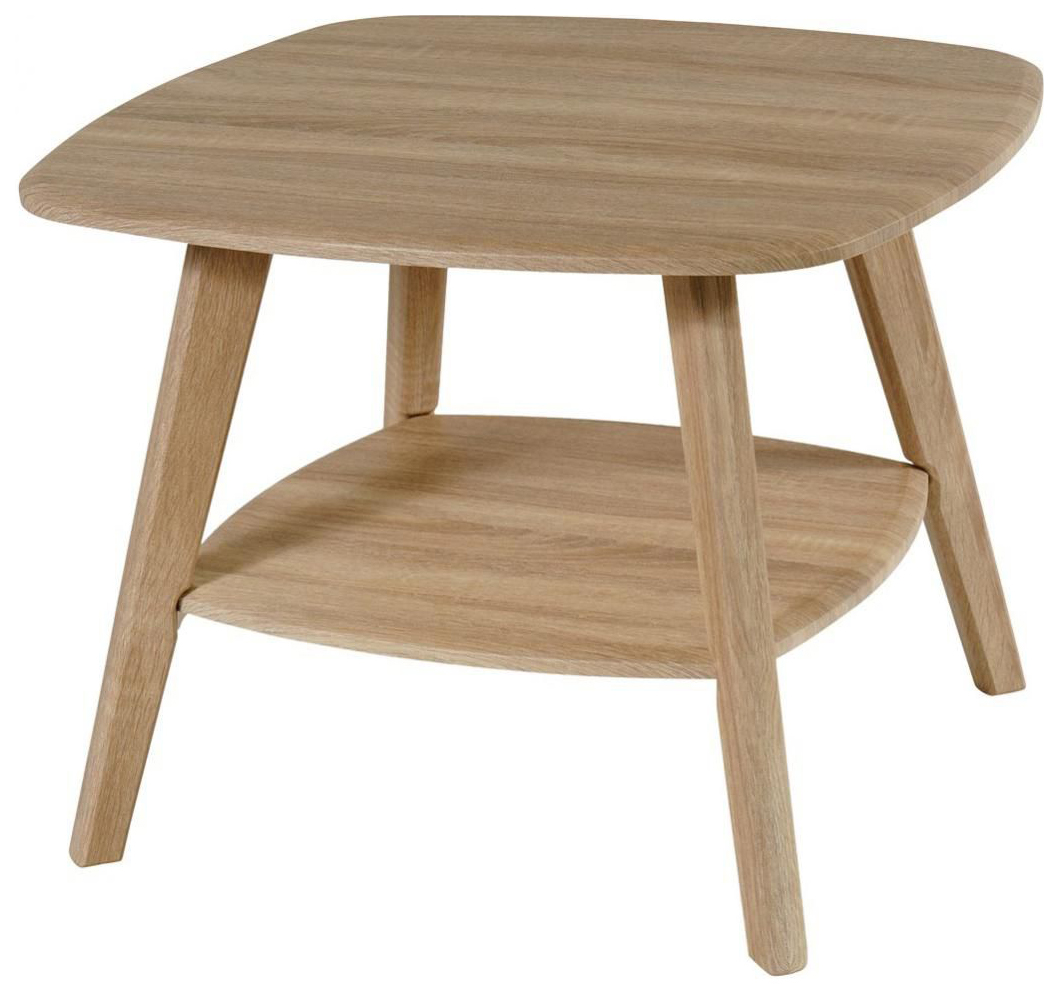 Журнальный столик Мебелик Хадсон 2623 65х65х50 см, дуб сонома/сонома