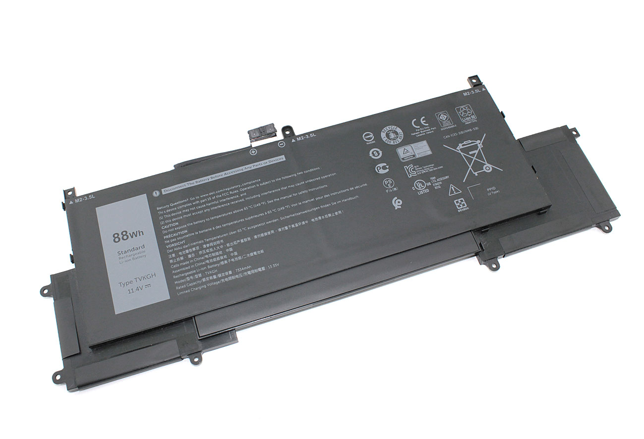 Аккумулятор для ноутбука Dell Latitude 9510 TVKGH 7.6V 88Wh/7334mAh