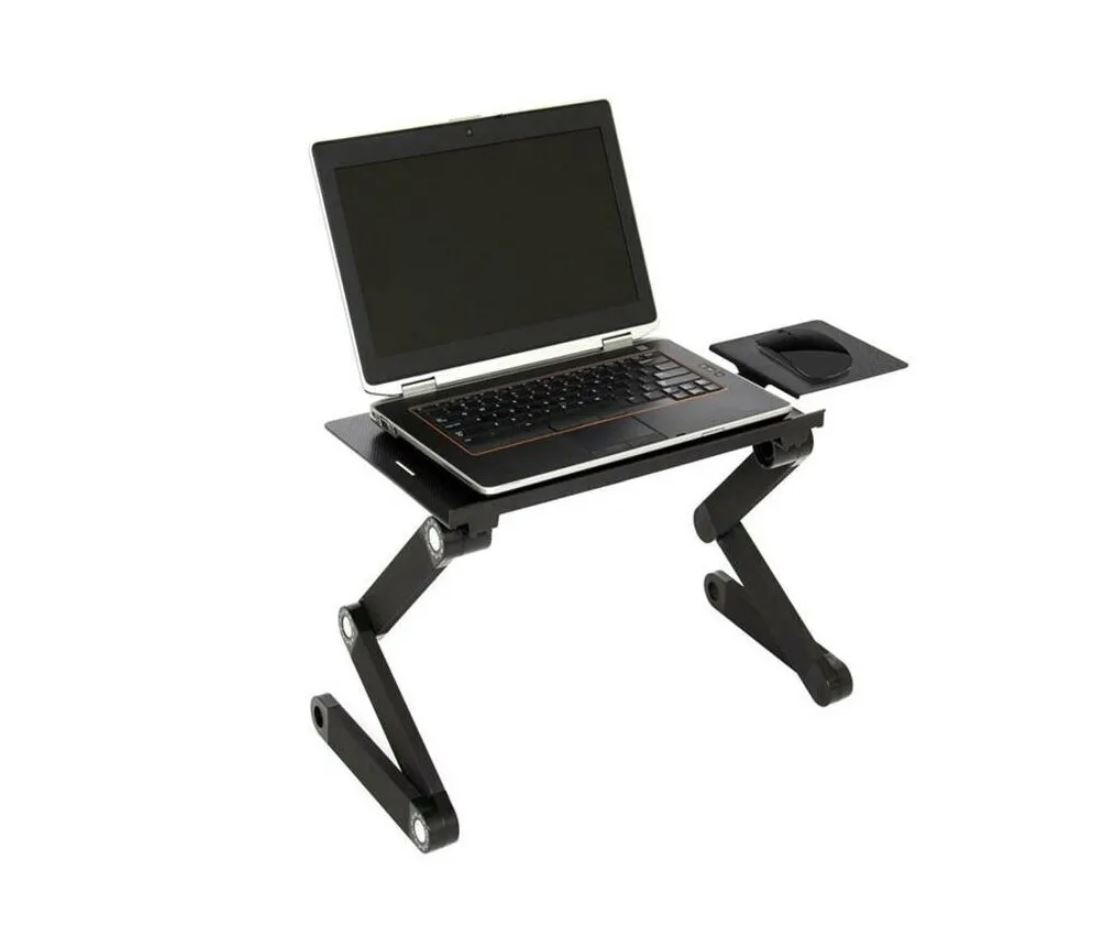 Стол для ноутбука с охлаждением с подставкой для мышки ОТМ Laptop table T8 черный
