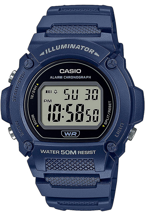 Наручные часы мужские Casio W-219H-2A синие