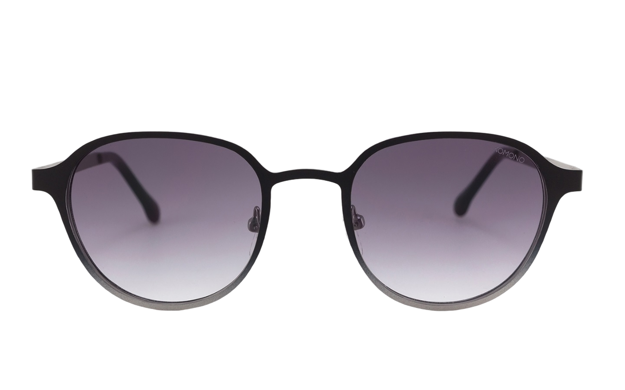Солнцезащитные очки женские Komono Levi Black Silver Gradient фиолетовые